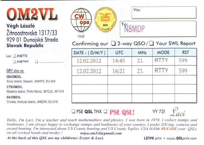 QSL Cards